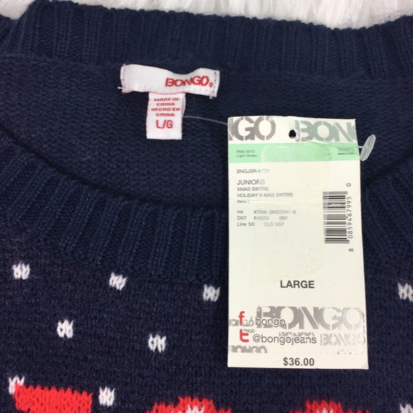 BONGO | Sweaters | Bongo Christmas Sweater I Love Santa | Poshmark